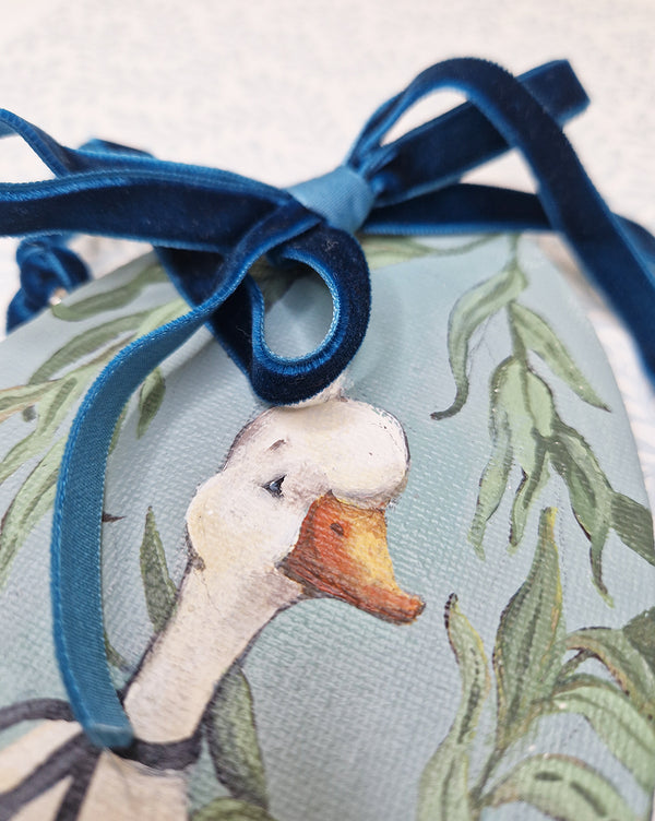 Hand Painted Original Canvas Painting - Dashing Duck - daisyandbump