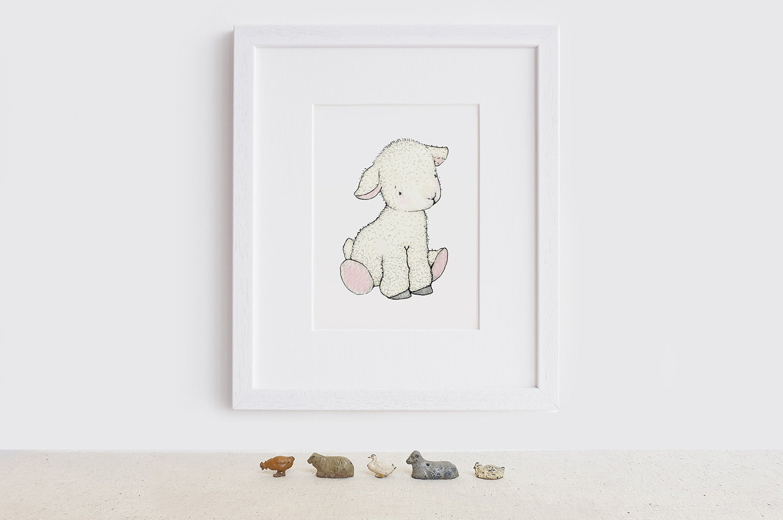 Newborn Baby Lamb Farm Animal Picture - daisyandbump