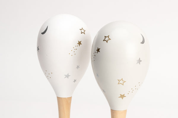 50% OFF | Children's Wooden Star Maracas Toy - daisyandbump